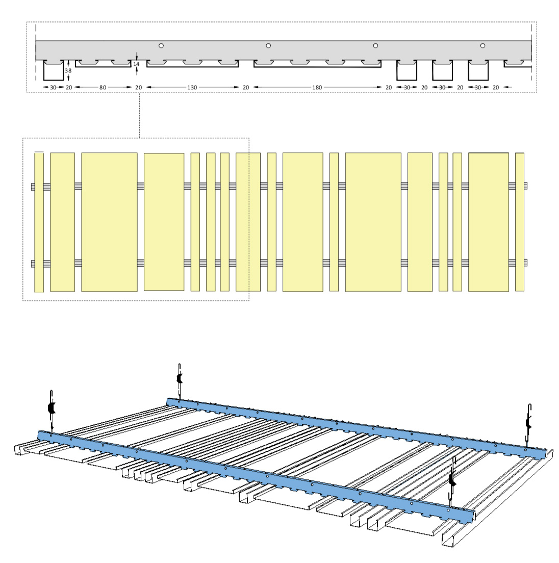 LINEAR STRIP CEILING – Technomec
