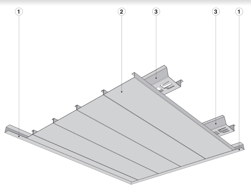 Linear Strip Ceiling System(Square Edge) – Technomec